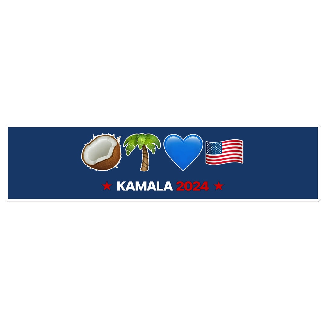Coconut Tree Bumper Sticker. Kamala Harris 2024. Elections. We Are Not ...