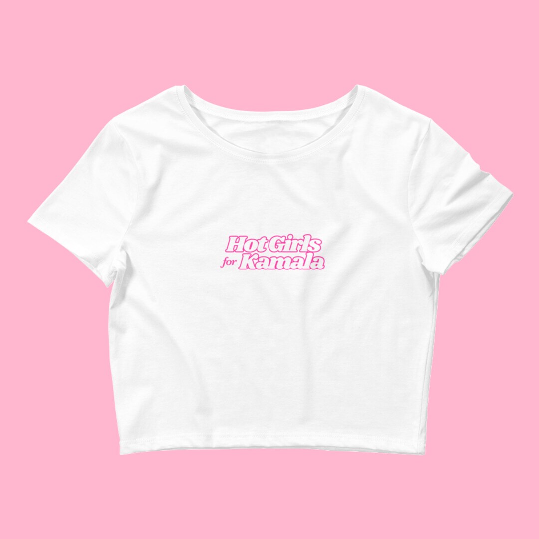 Hot Girls for Kamala Crop Shirt. Kamala Harris 2024. Elections. Barbie ...