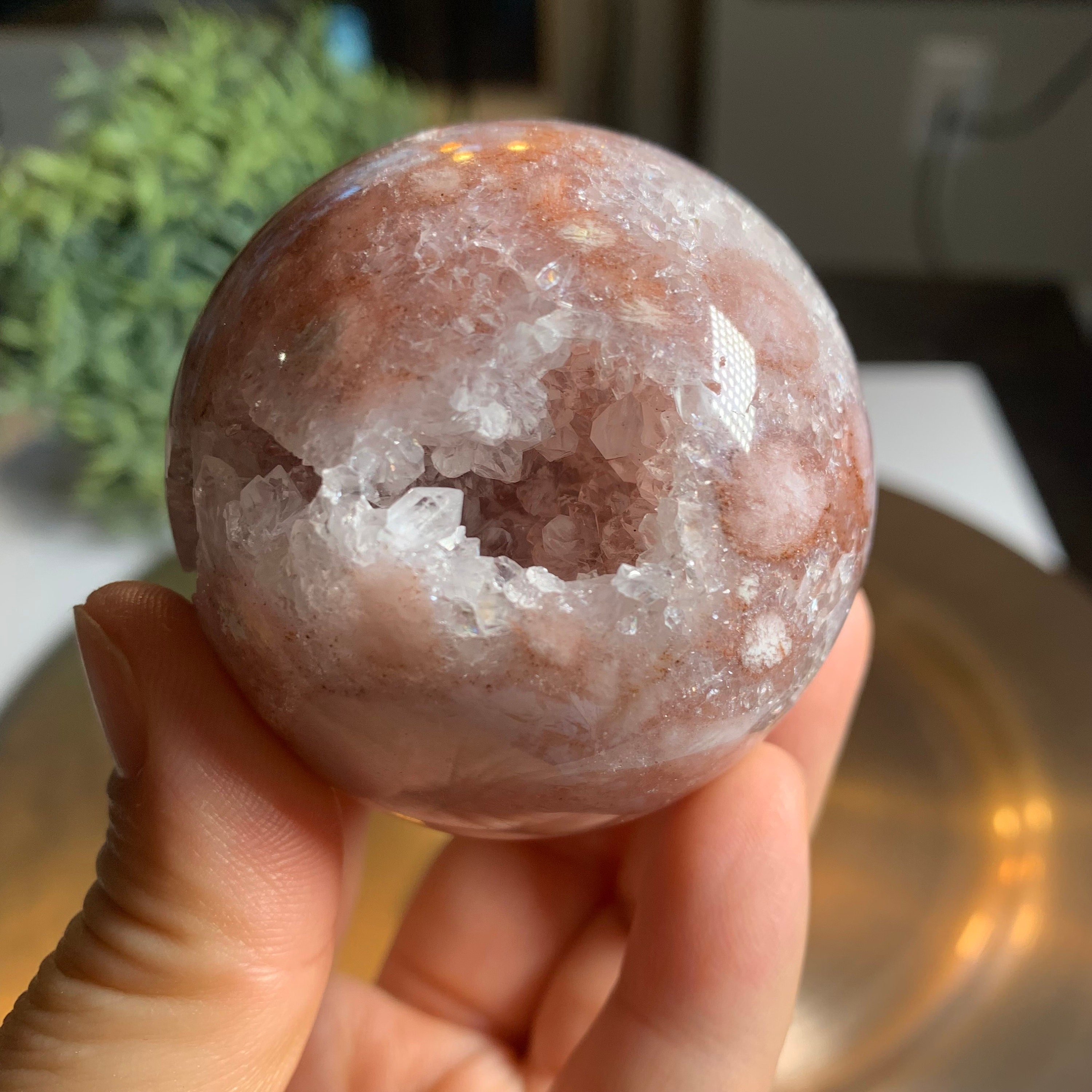 Rare High Quality Pink Amethyst Sphere / Druzy Pink Amethyst Sphere ...
