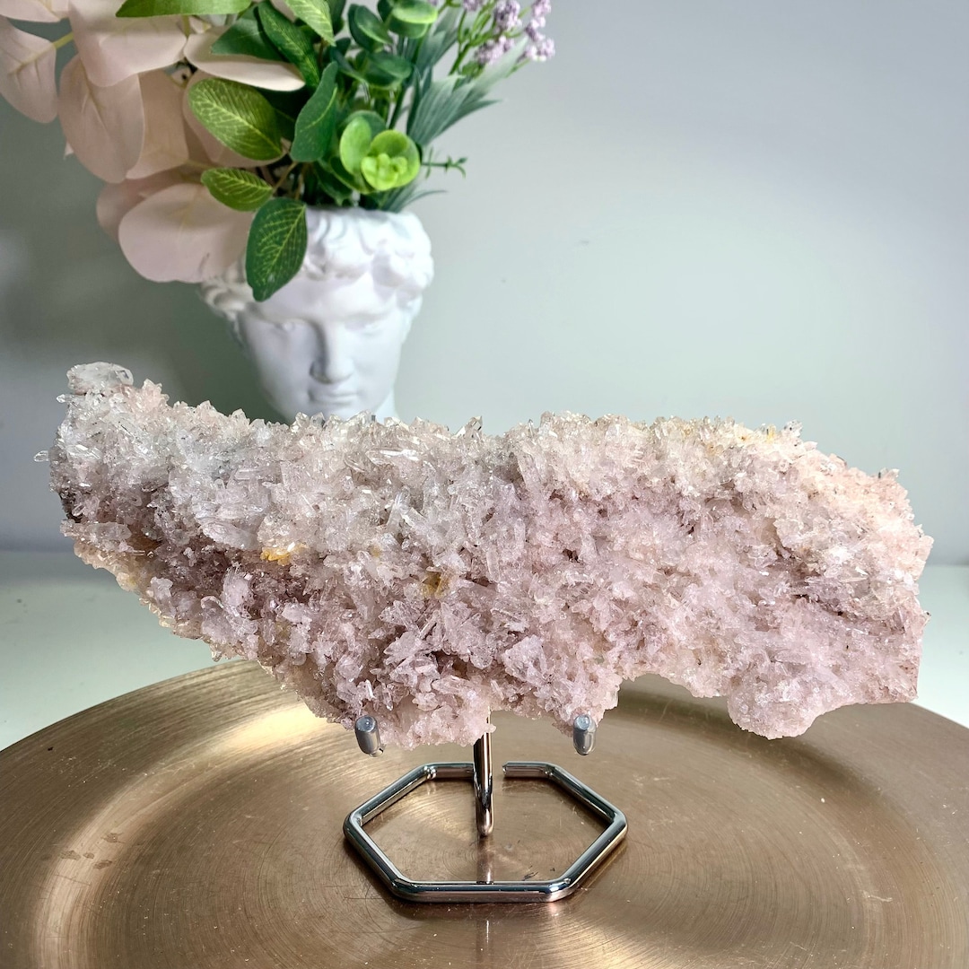 Big Size - Pink Lemurian Quartz Cluster From Colombia - Etsy