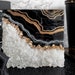 Resin Geode Art, Black Gold Geode Wall Art, 3D Geode, Crystal Geode Art ...