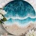 Circle Ocean Art, Wooden Circle Art, Beautiful Wall Art, Hanging Ocean ...