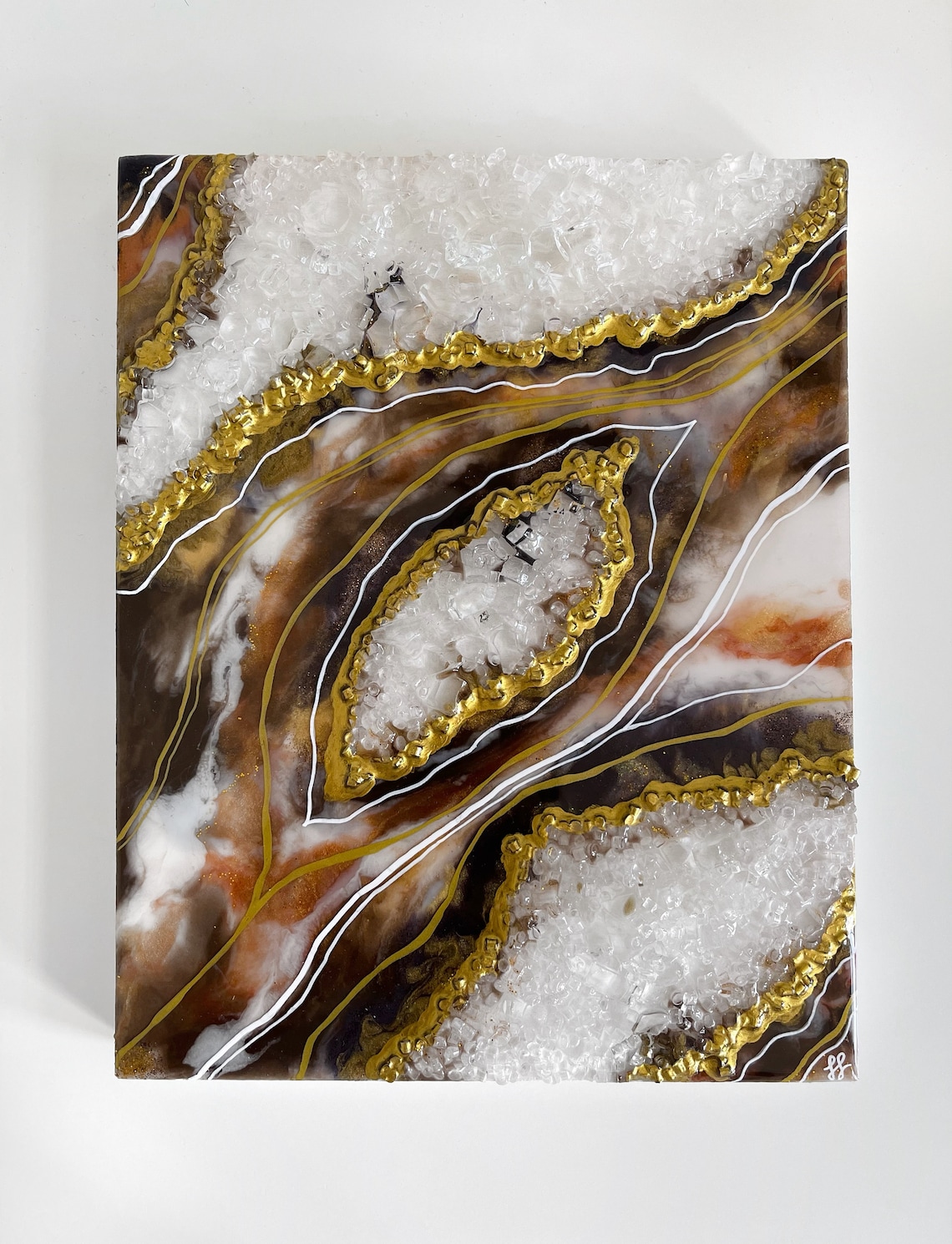 Resin Geode Art Geode Wall Art 3D Geode Rock Painting - Etsy