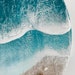 Circle Ocean Art, Wooden Circle Art, Beautiful Wall Art, Hanging Ocean ...