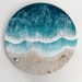 Circle Ocean Art, Wooden Circle Art, Beautiful Wall Art, Hanging Ocean ...