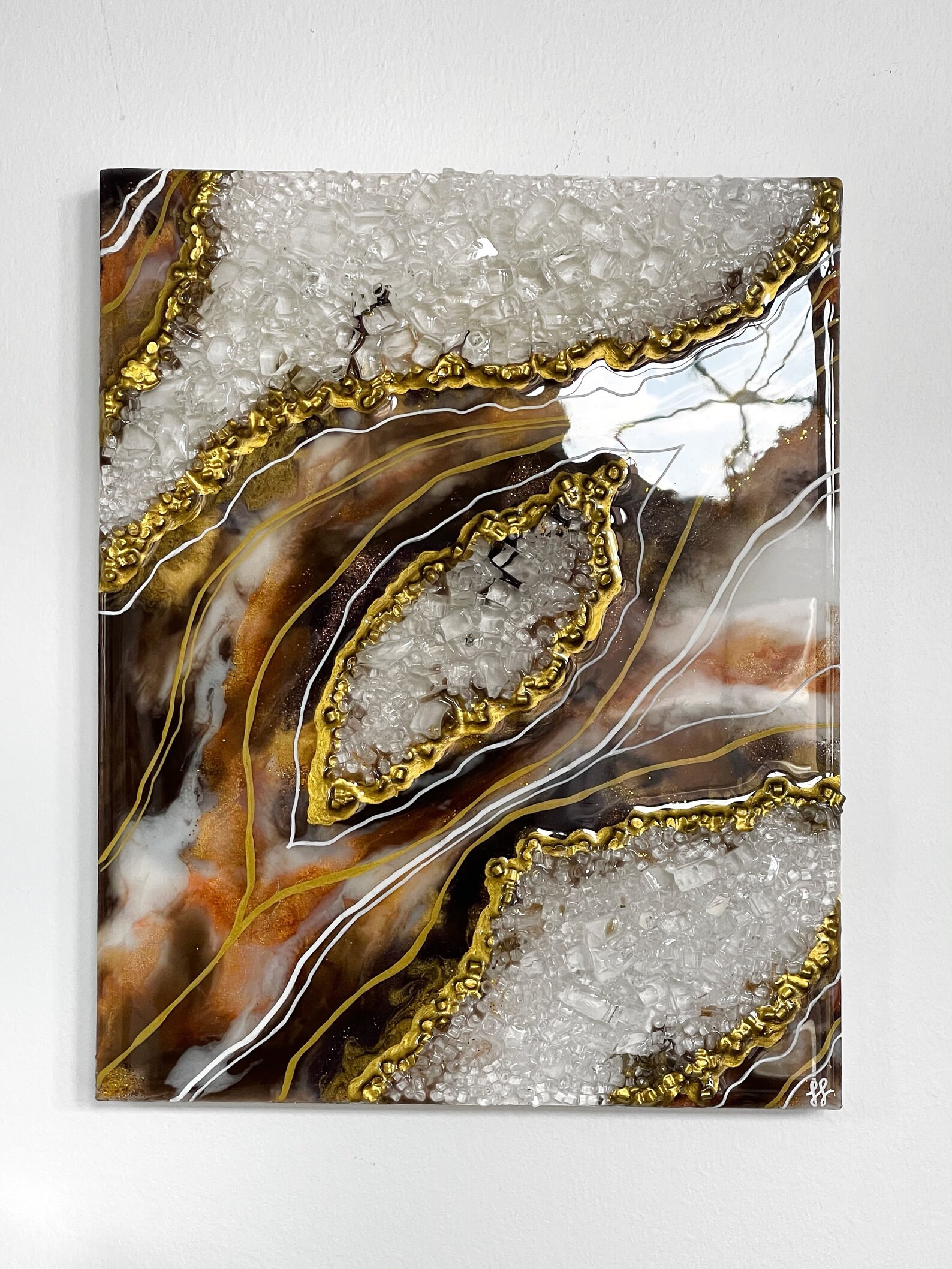 Resin Geode Art Geode Wall Art 3D Geode Rock Painting - Etsy