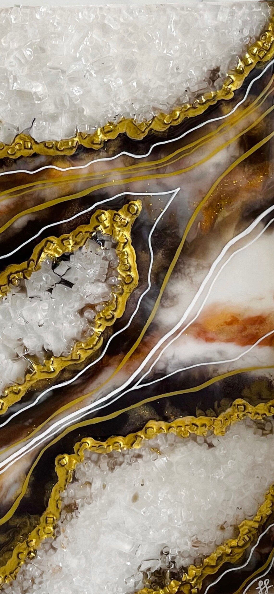 Resin Geode Art Geode Wall Art 3D Geode Rock Painting - Etsy