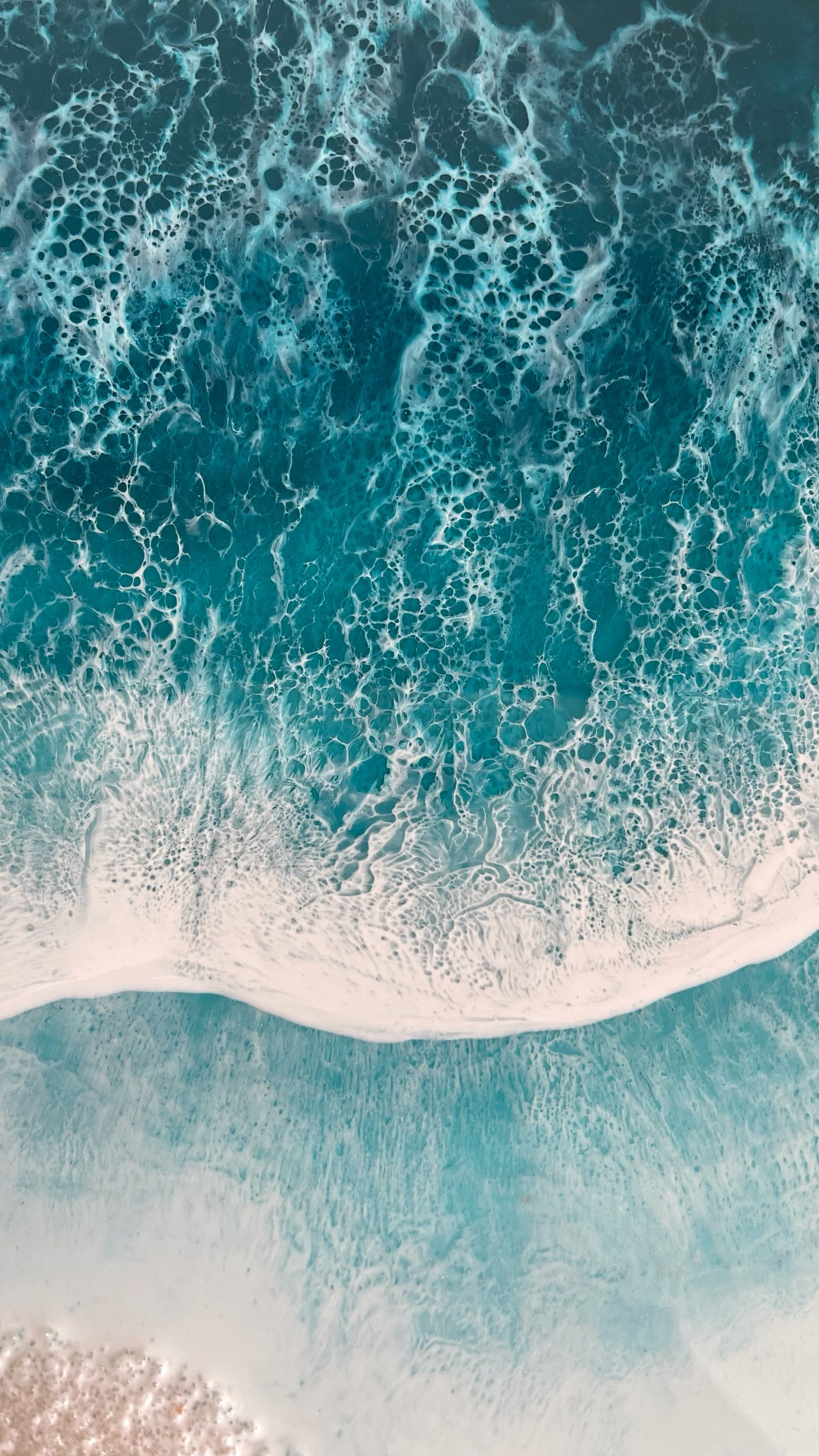 Circle Ocean Art Wooden Circle Art Beautiful Wall Art - Etsy