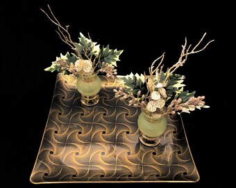 Clear Glass Square Serving Tray - Etsy