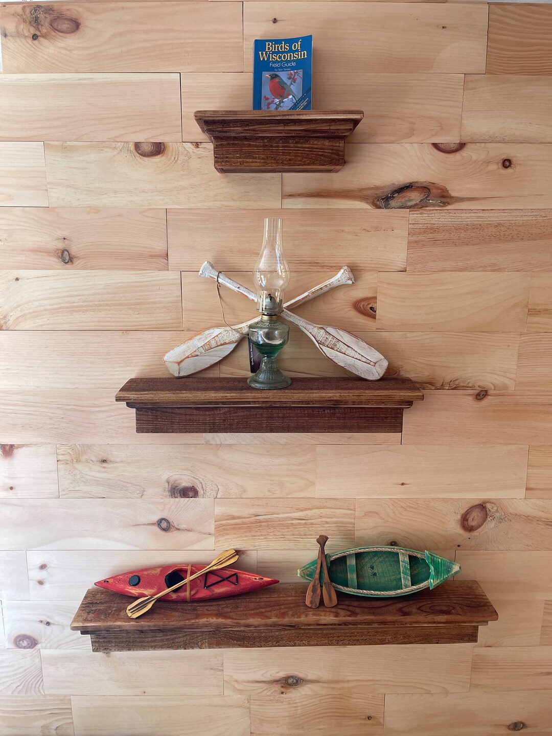 Rustic Cedar Floating Shelf - Etsy