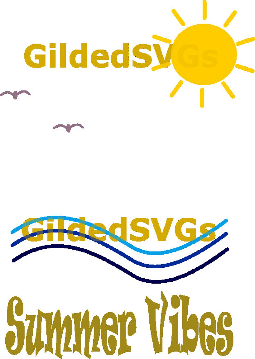 Summer Vibes SVG/PNG - Etsy