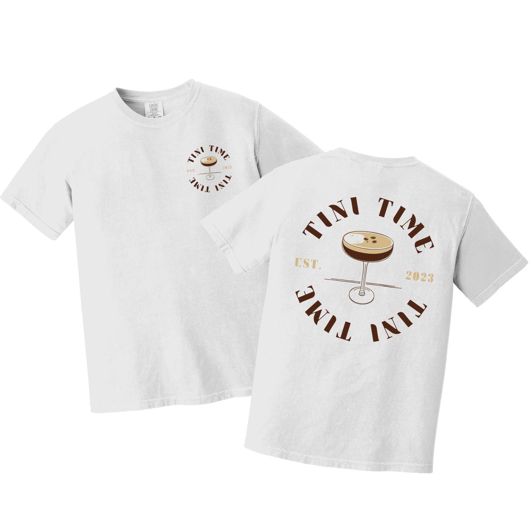 Tini Time Shirt, Espresso Martini Tee, Trendy Cocktail T-shirt, Martini ...