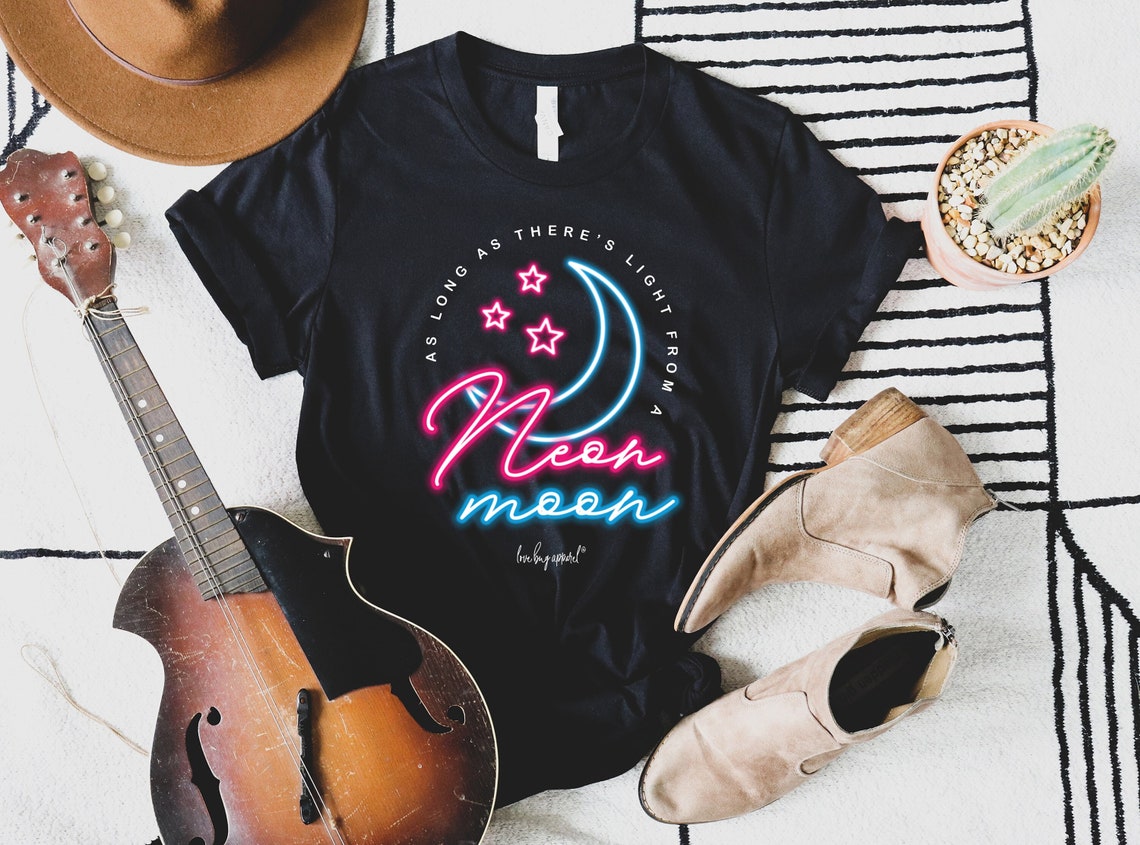 Neon Moon Shirt Neon Moon Tee Country Music Shirt Music - Etsy
