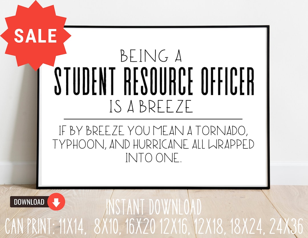 Student Resource Officer Gift/sro Gift/teacher Appreciation/sro is A ...