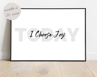 I Choose Joy Poster | Etsy