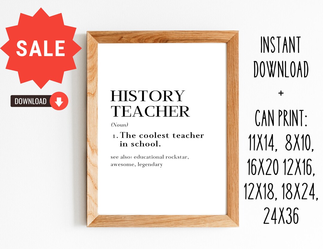 History Teacher Gift/gift for History Teacher/teacher - Etsy