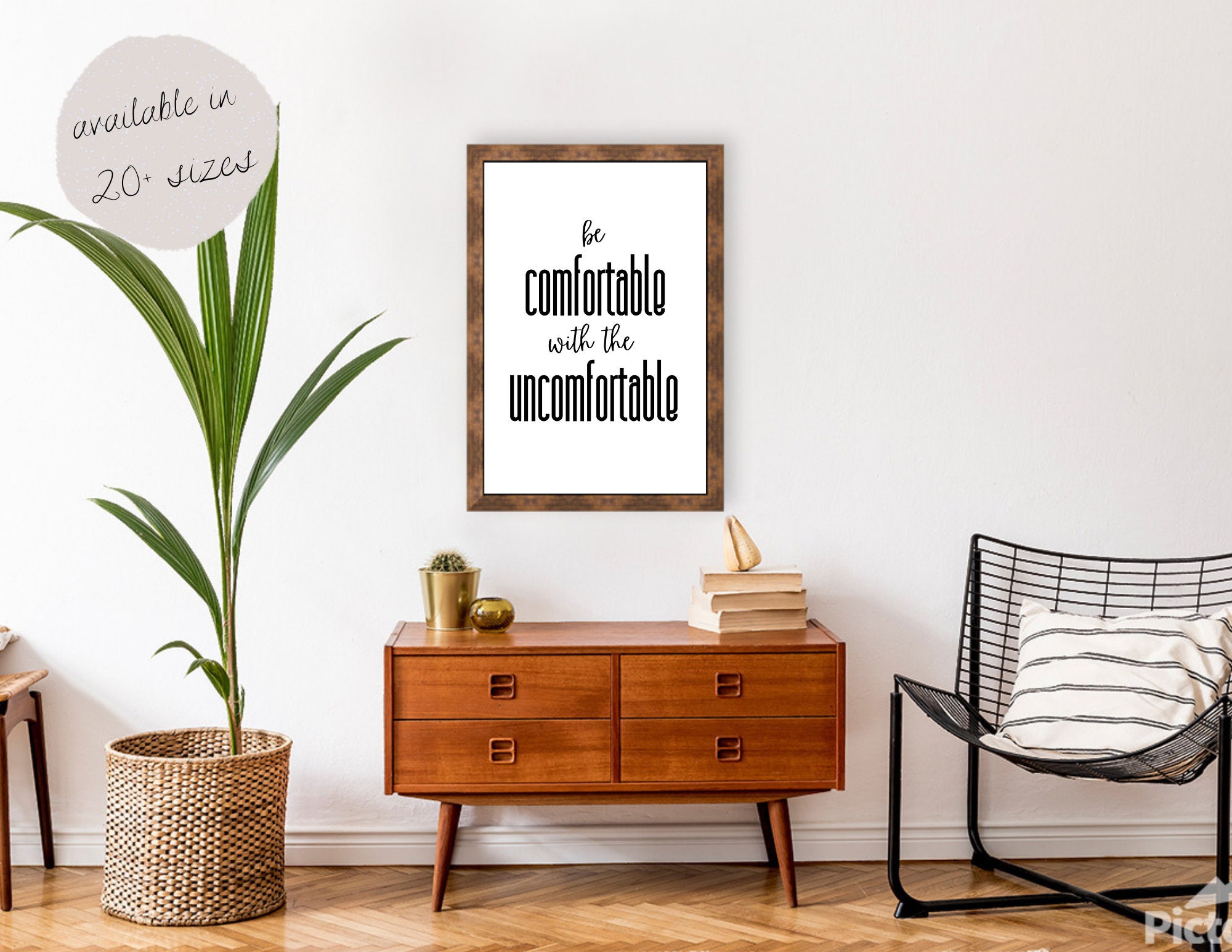 Be Comfortable With the Uncomfortable Poster Print/wall Art - Etsy