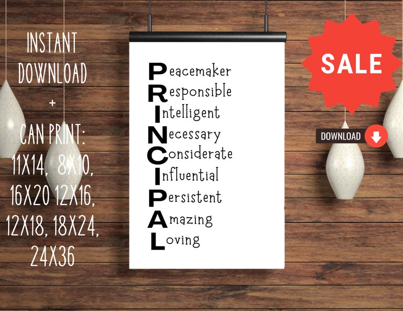 Principal Gift/gift for Principal/teacher Appreciation - Etsy