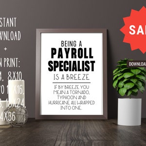 Payroll Specialist Gift/gift for Payroll Specialist/thankyou Payroll ...