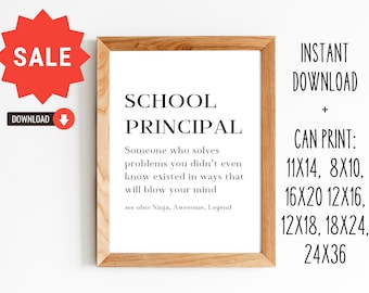 School Principal Poster Principals Are Acronym Art (Instant Download ...