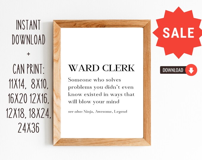 Ward Clerk SVG / Ward Clerk PNG / Manager Design SVG Office Manager ...