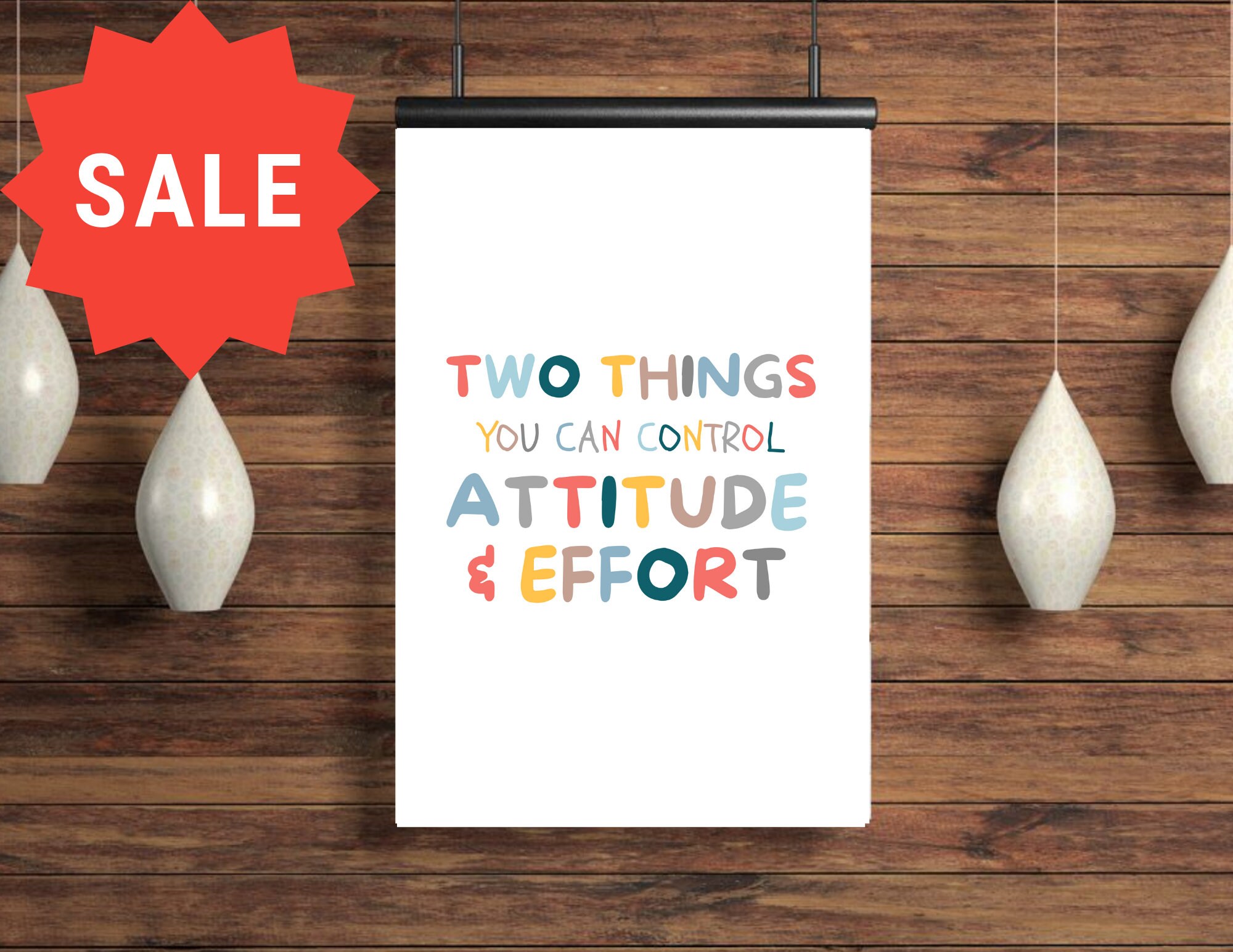 You Can Control Attitude & Effort/gift for Classroom/classroom - Etsy