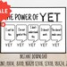 The Power of Yet/gift for Classrooms and Home/the Power of yet Poster ...