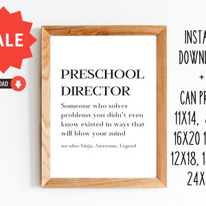 Preschool Director Gift/gift for Preschool Director/teacher ...