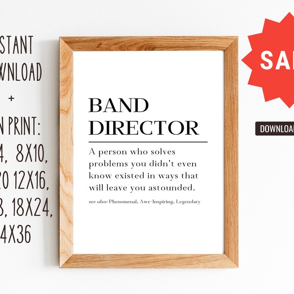 Band Teacher Gift - Etsy