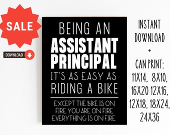School Principal Poster Principals Are Acronym Art (Instant Download ...