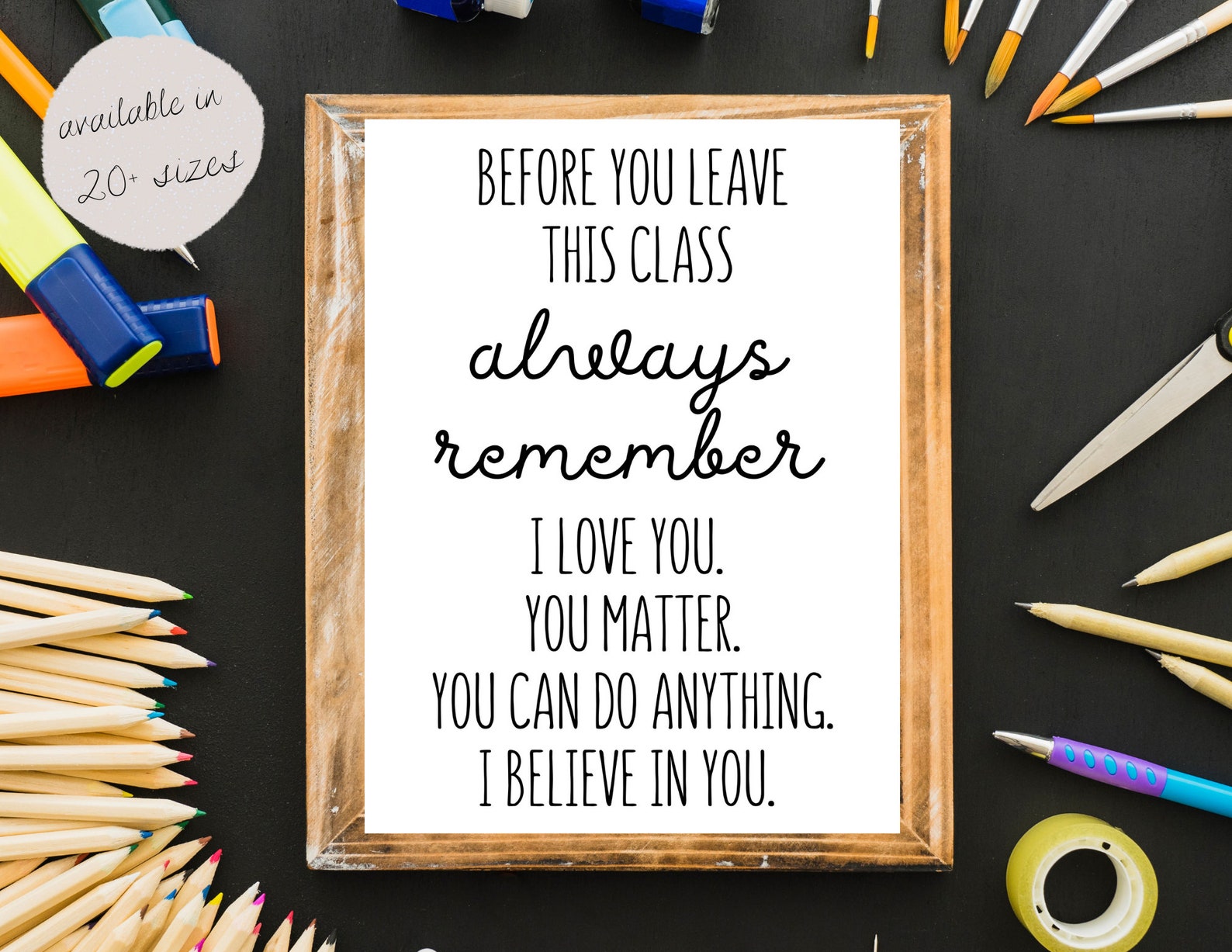 Before You Leave This Class Always Remember Classroom | Etsy