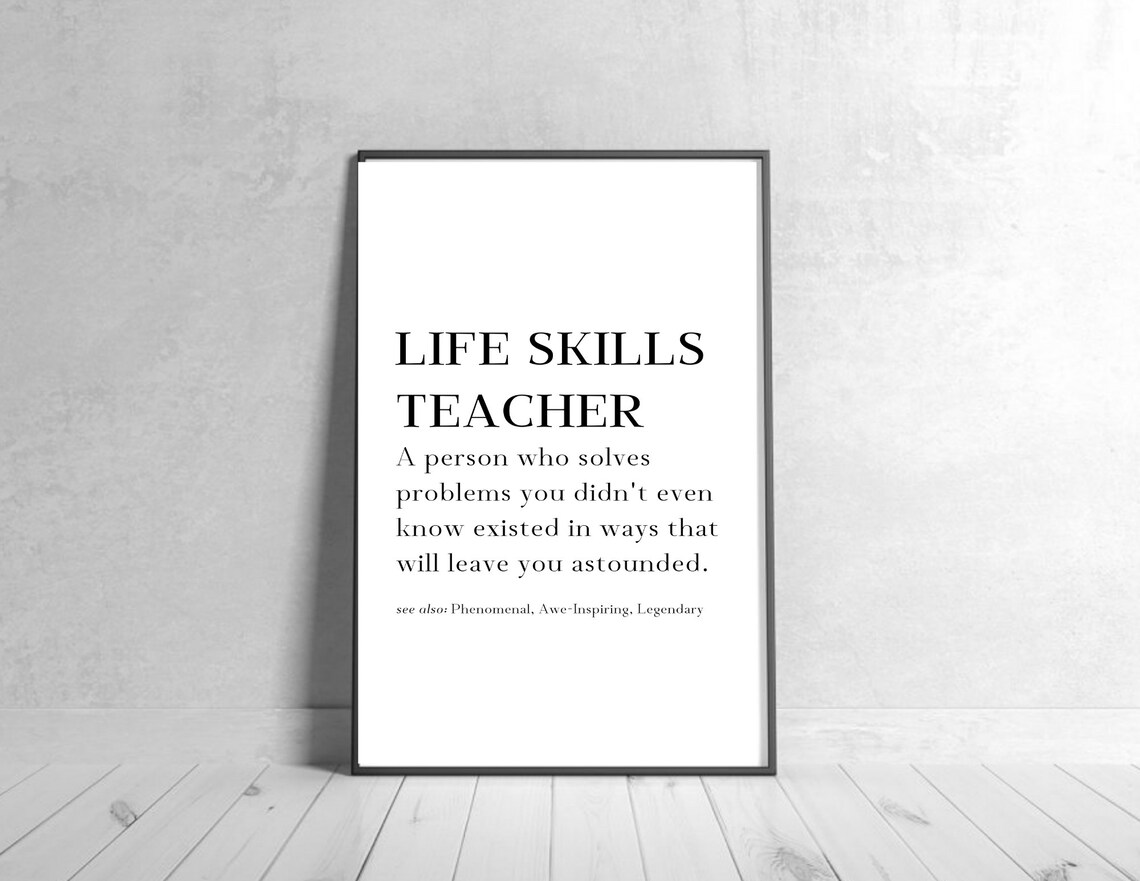 Life Skills Teacher Gift/gift for Life Skills Teacher/teacher - Etsy