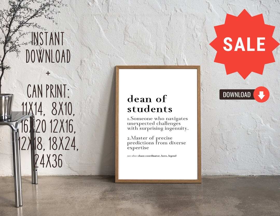 Dean of Students Gift/dean of Students Definition/teacher Appreciation ...