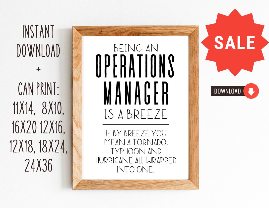Operations Manager Gift/gift for Operations Manager/fun Operations ...