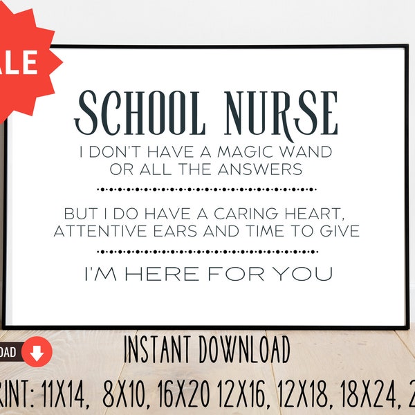 School Nurse Posters - Etsy