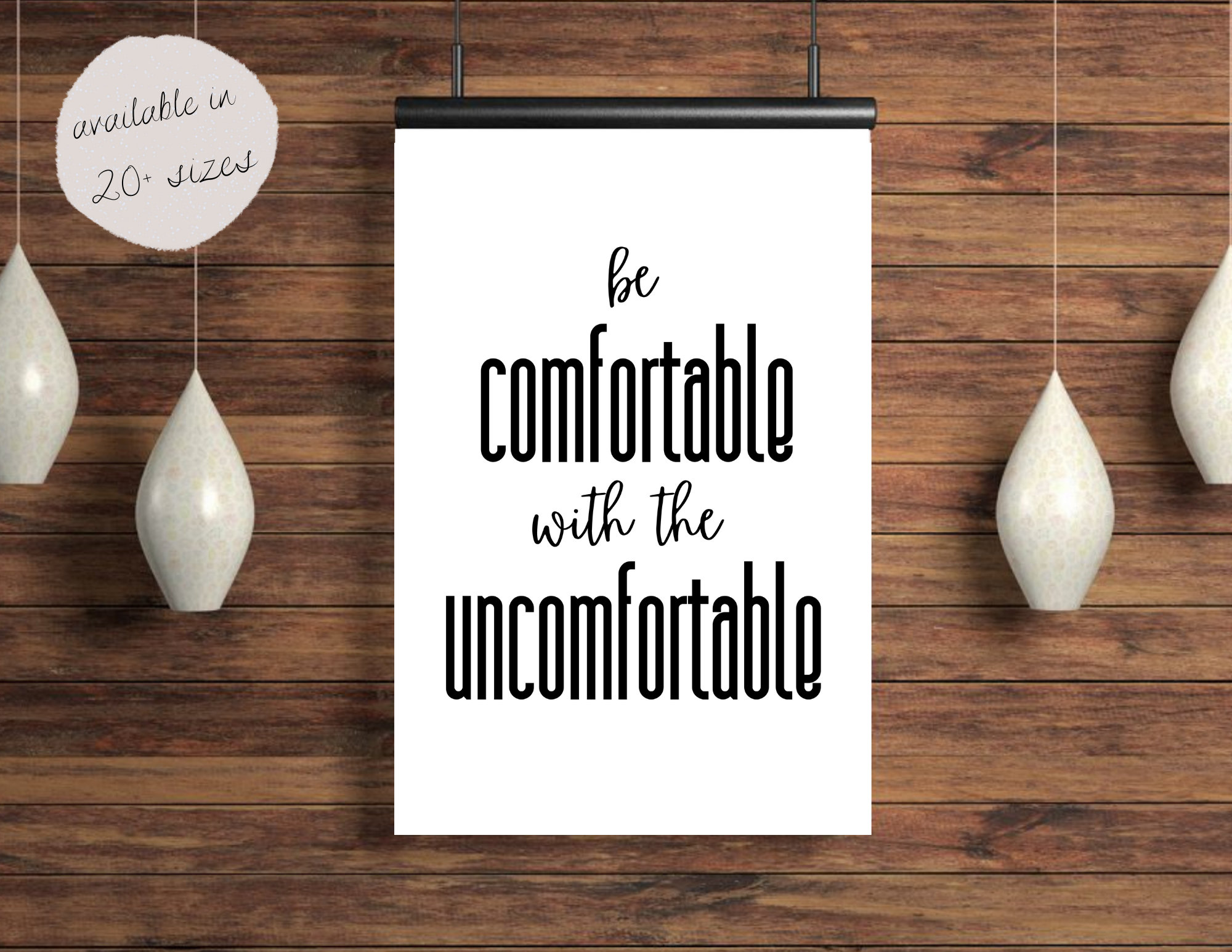 Be Comfortable With the Uncomfortable Poster Print/wall Art - Etsy