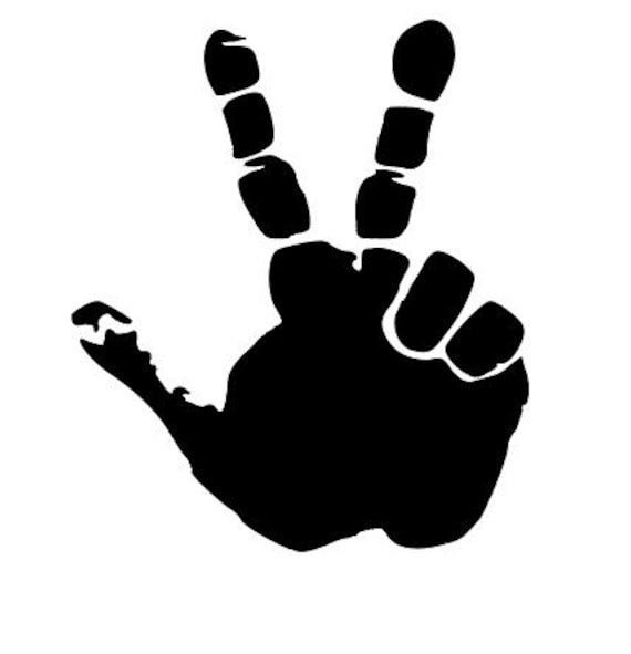 Hand Wave Decal - Etsy