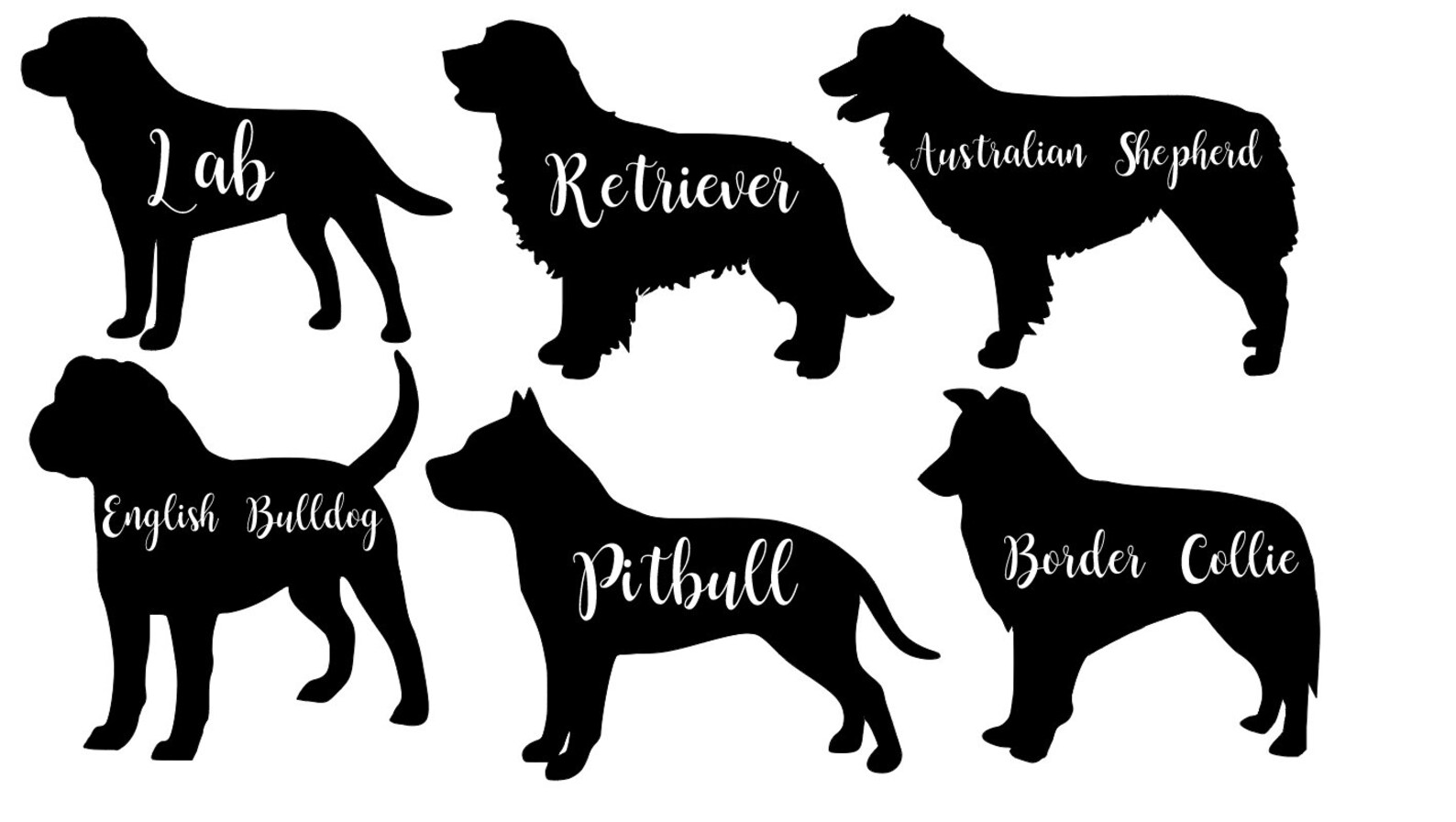 Dog Breed Decals - Etsy