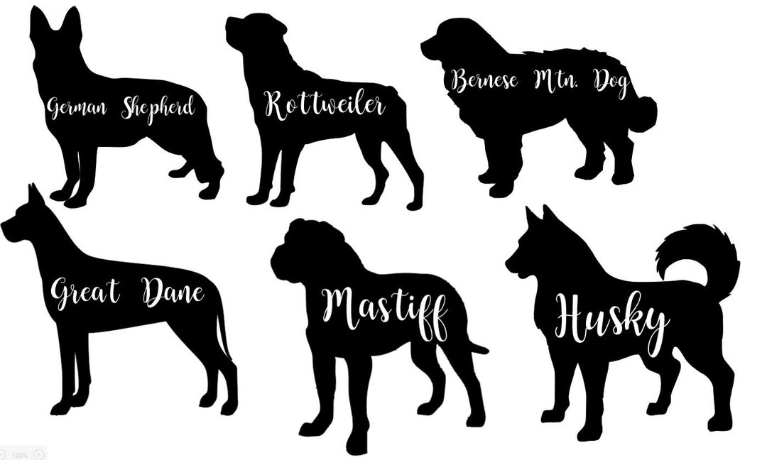 Dog Breed Decals - Etsy