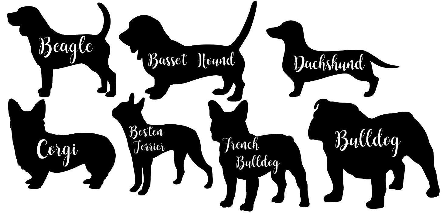Dog Breed Decals - Etsy