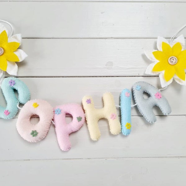 Felt Name Sign - Etsy UK
