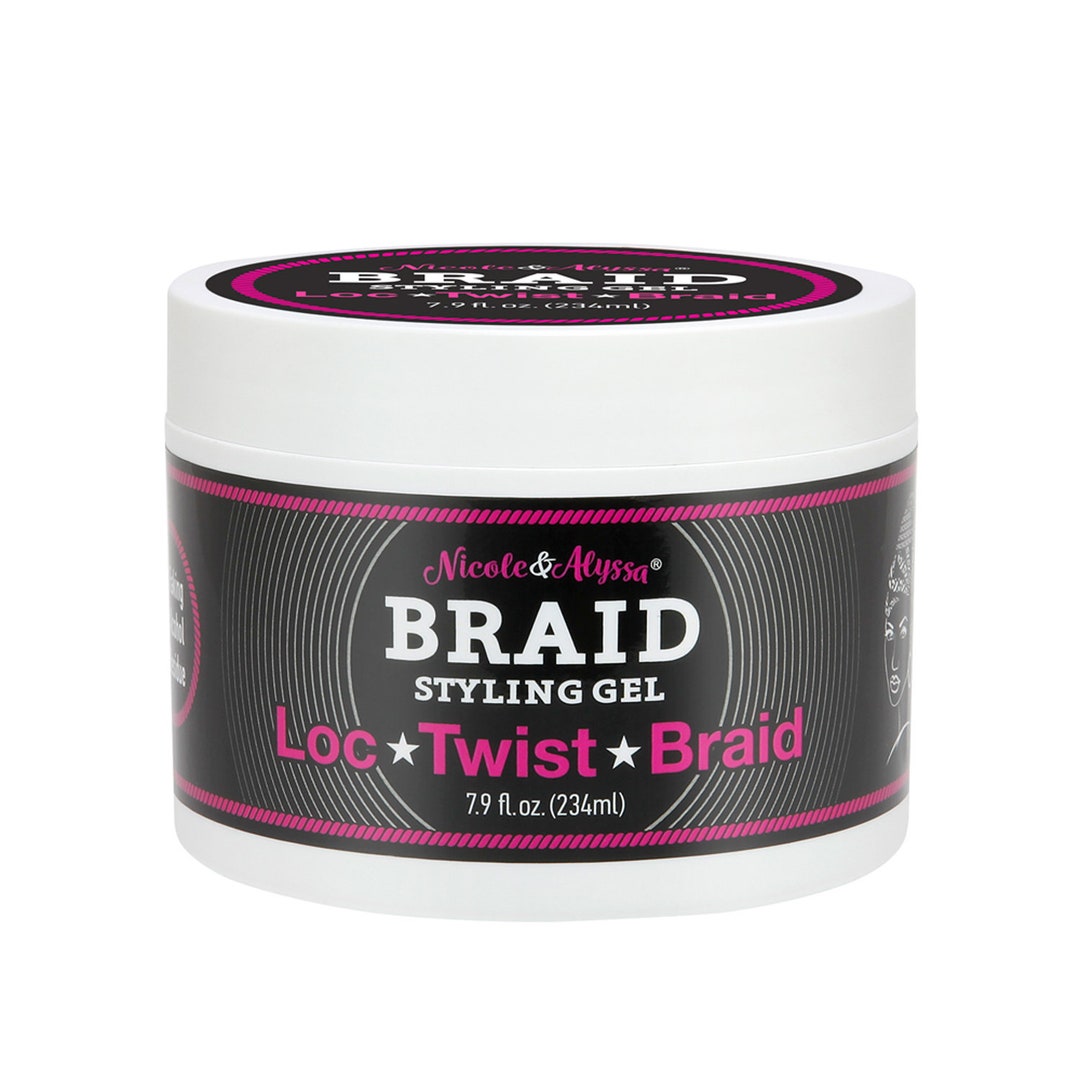 Nicole & Alyssa Braid Styling Gel for Locs, Twists, and Braids 7.9oz - Etsy