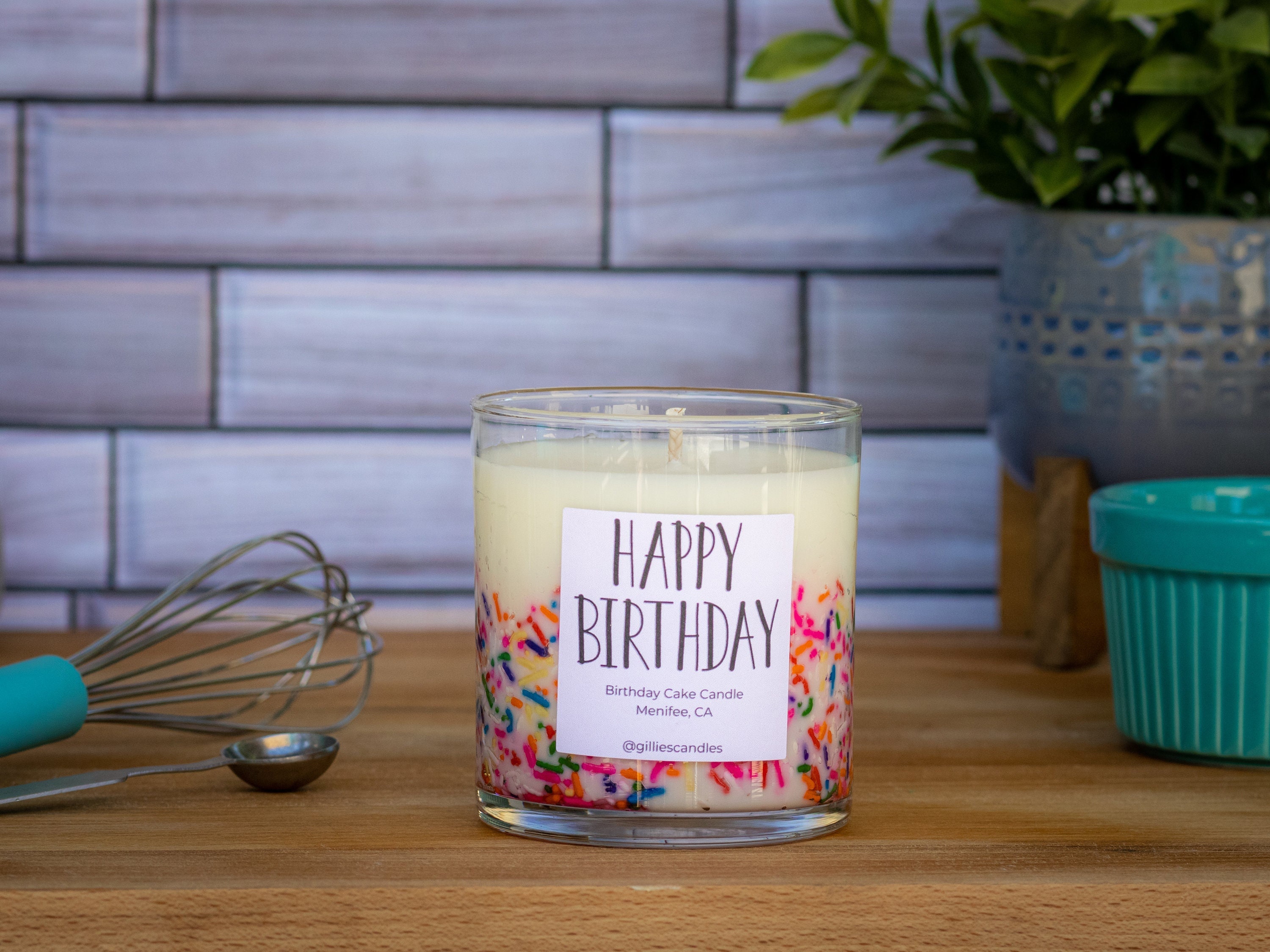 Birthday Cake Soy Candle Birthday Gift Sprinkle Candle - Etsy