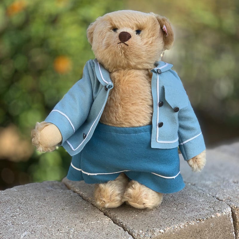 Steiff Bear Blue - Etsy