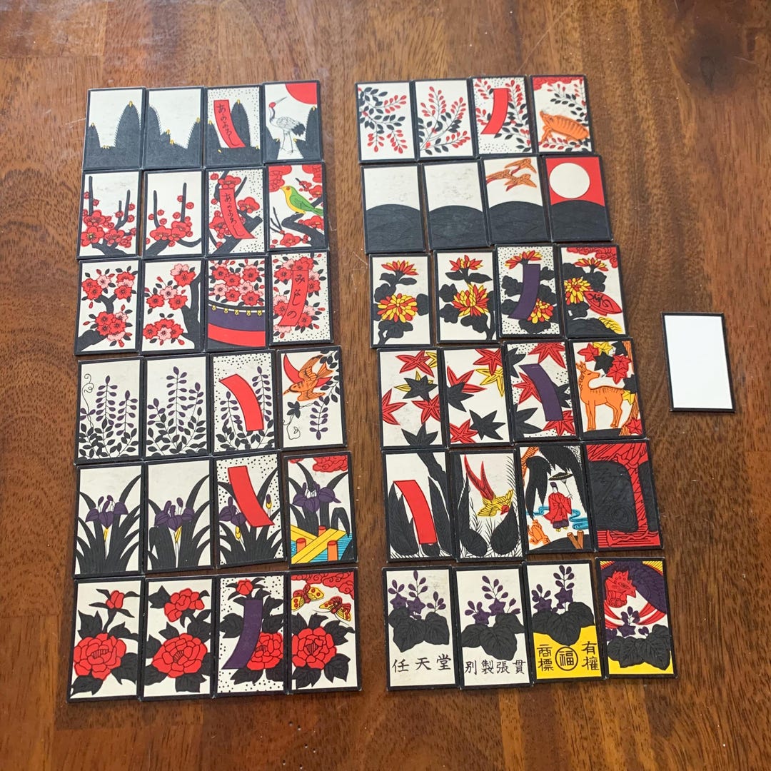 Hanafuda Playing Cards, Japanese Flower Cards Made by Nintendo - Etsy