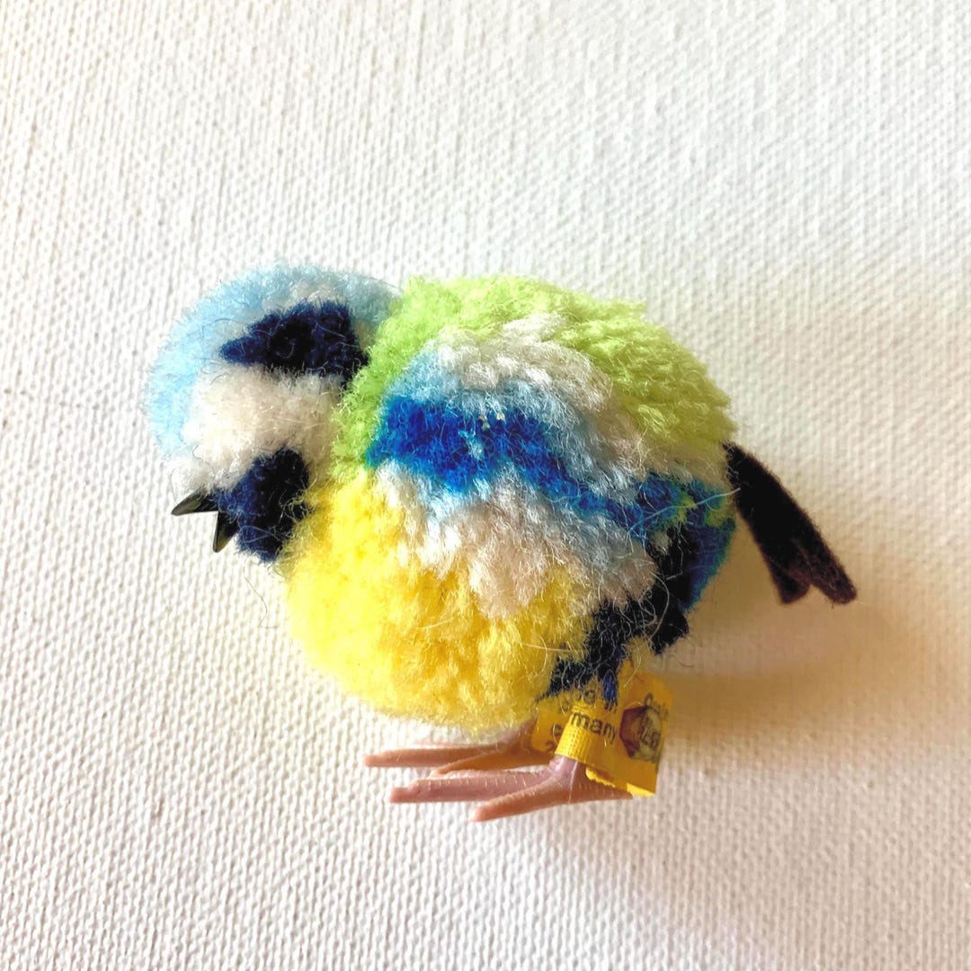 Vintage Steiff Woolen Bird, Made in Germany, 5 Cm (2 Inches), 7114/08 ...