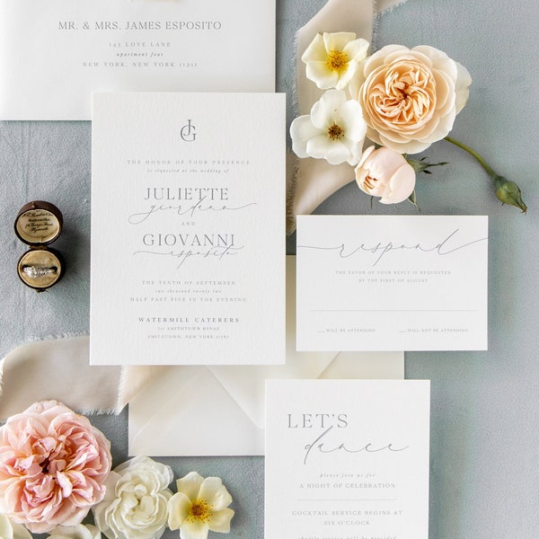 Monogram Invitation - Etsy