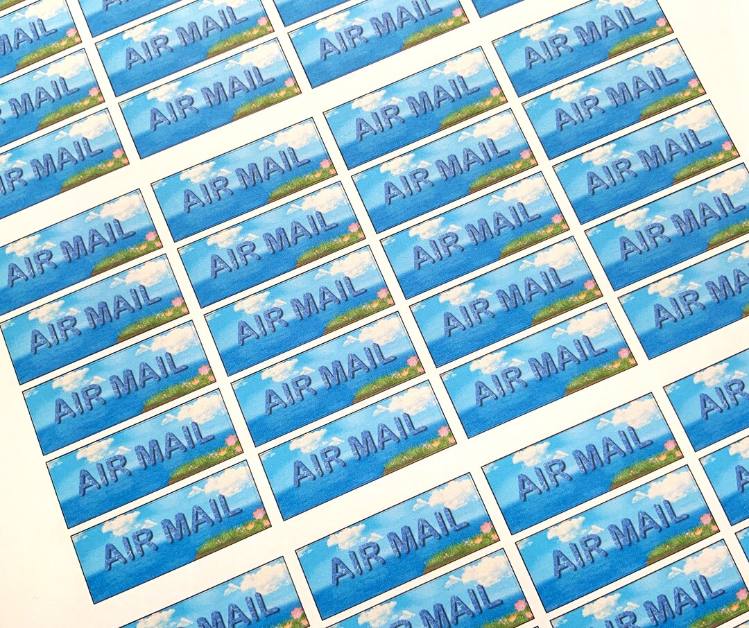 52P. Air Mail Sticker. Sheet Sticker. International Mail. - Etsy