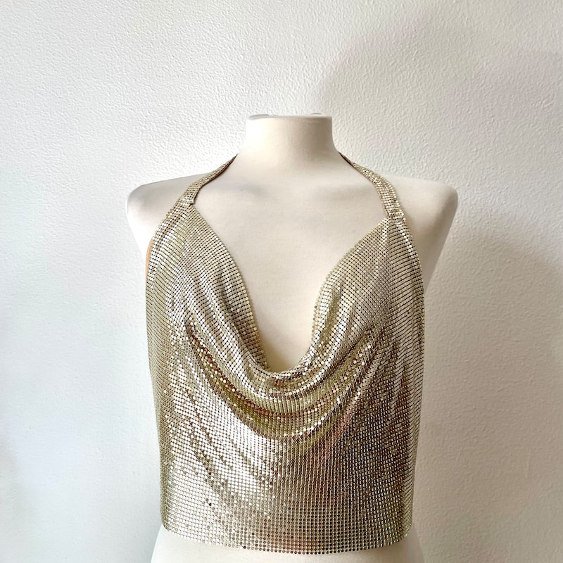 Gold Sequin Top - Etsy