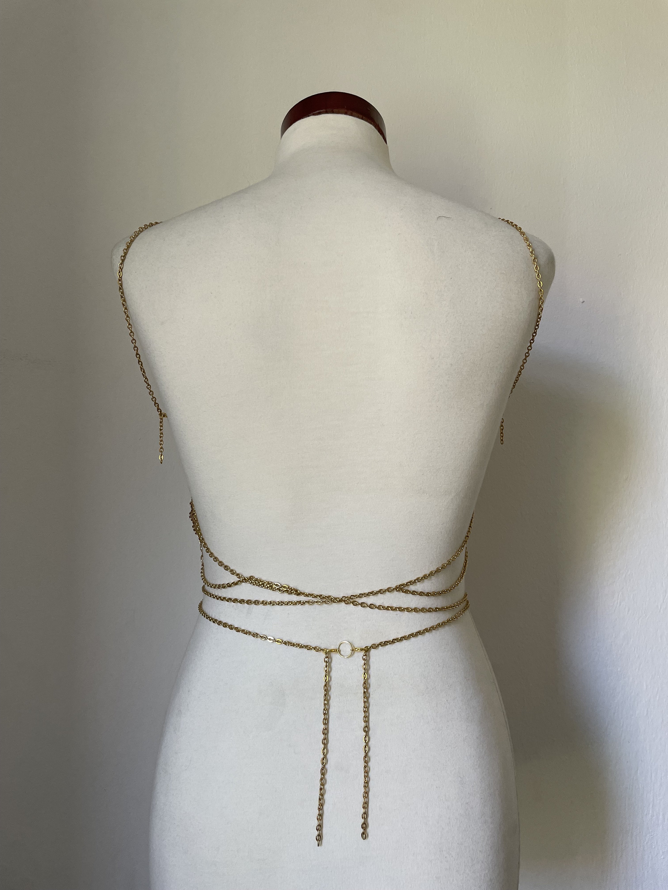 Interstellar Metal Top crop Top Crystal Mesh Top Chainmail Party Going ...